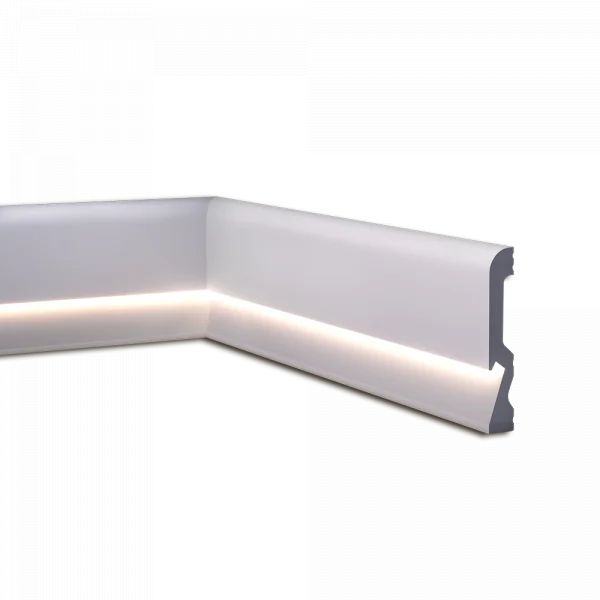 Battiscopa per led in duropolimero 2000x100x18mm | Leroy Merlin
