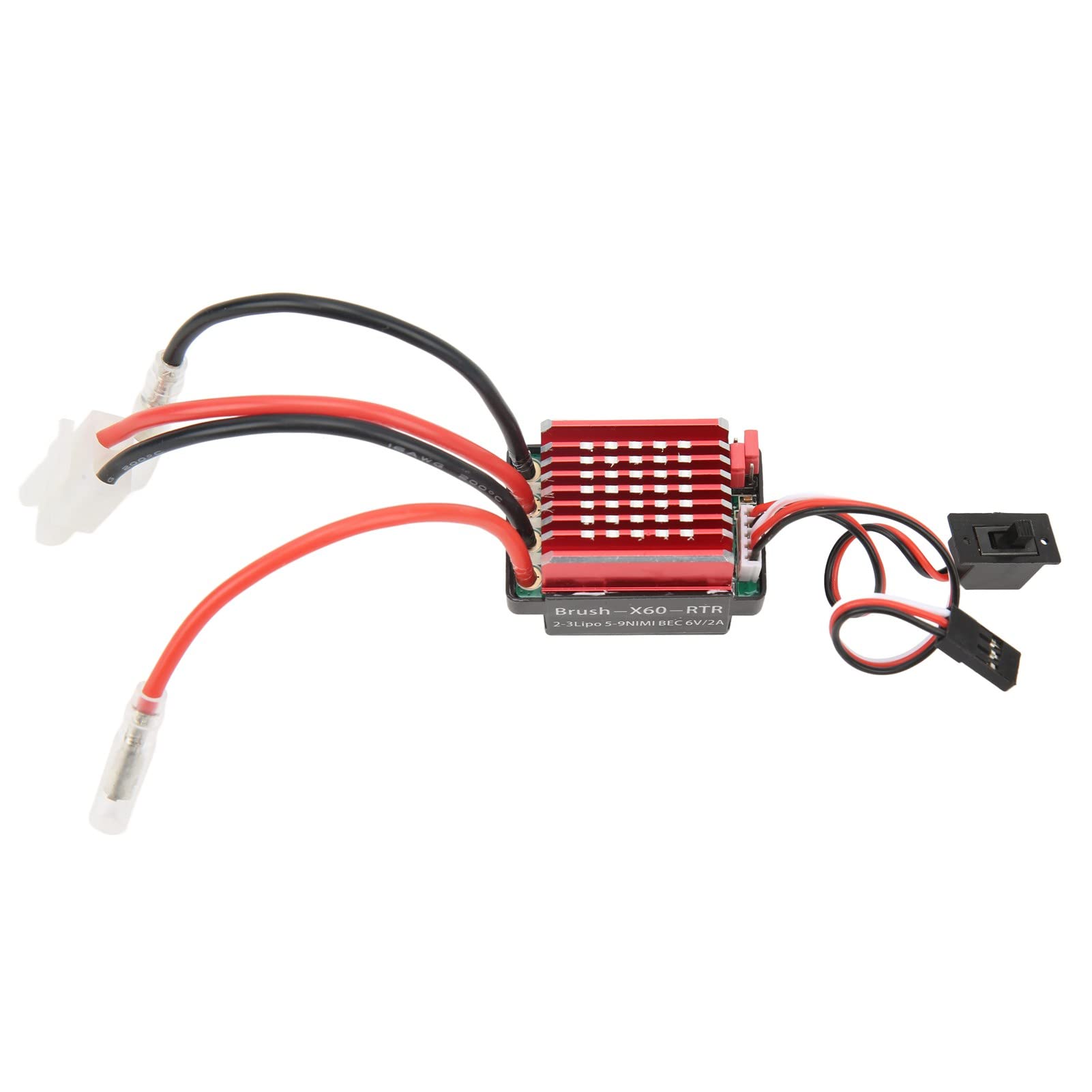 RC 60A Brushed ESC Efficiente dissipazione del calore Regolatore di ...