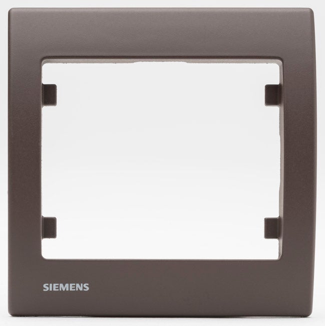 SIEMENS-Plaque simple Soft Marron Delta IRIS | Leroy Merlin