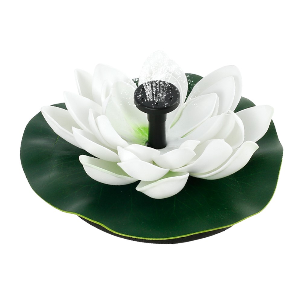 Bomba de fuente solar en forma de loto White | Leroy Merlin