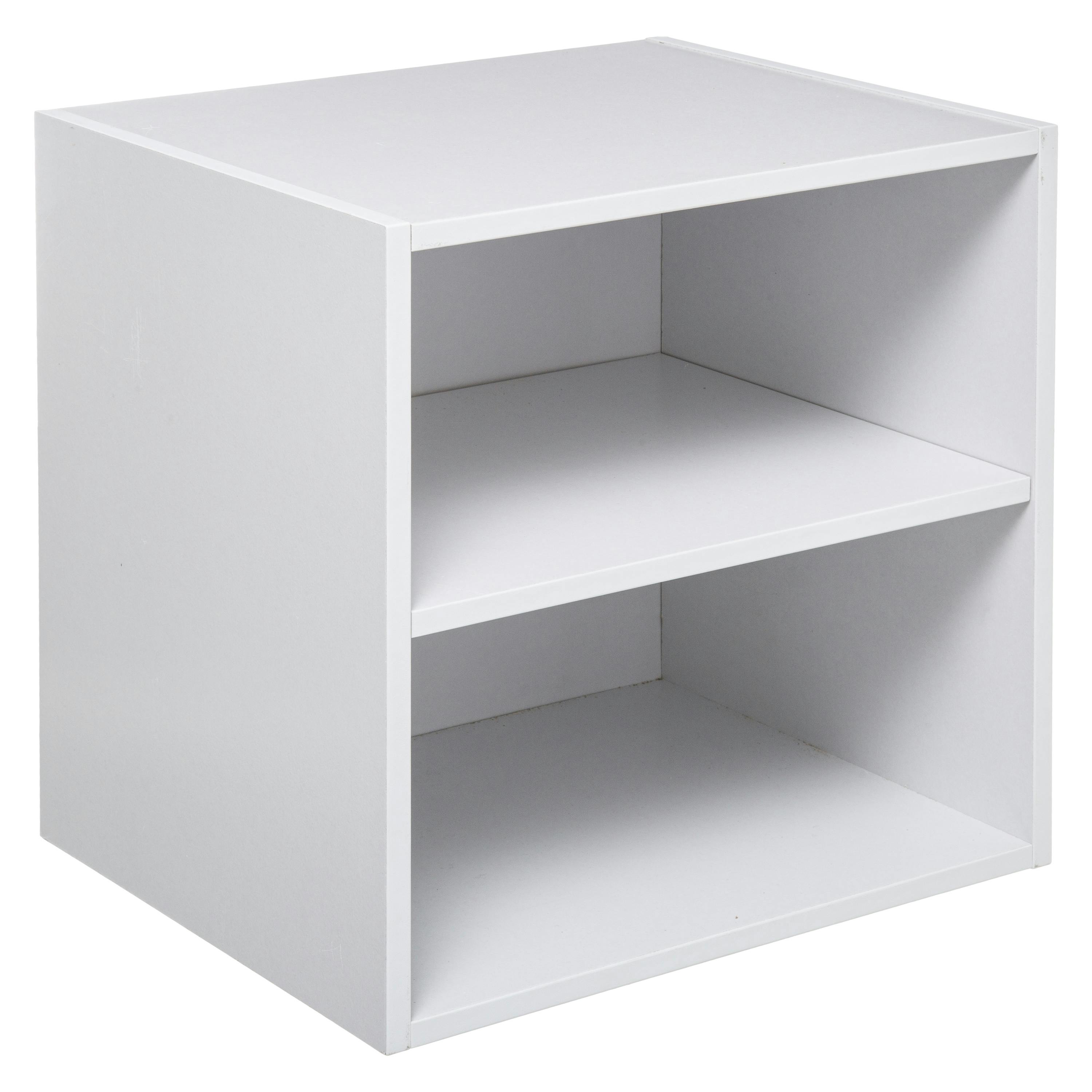 Etagère cube murale avec tablette coloris blanc | Leroy Merlin