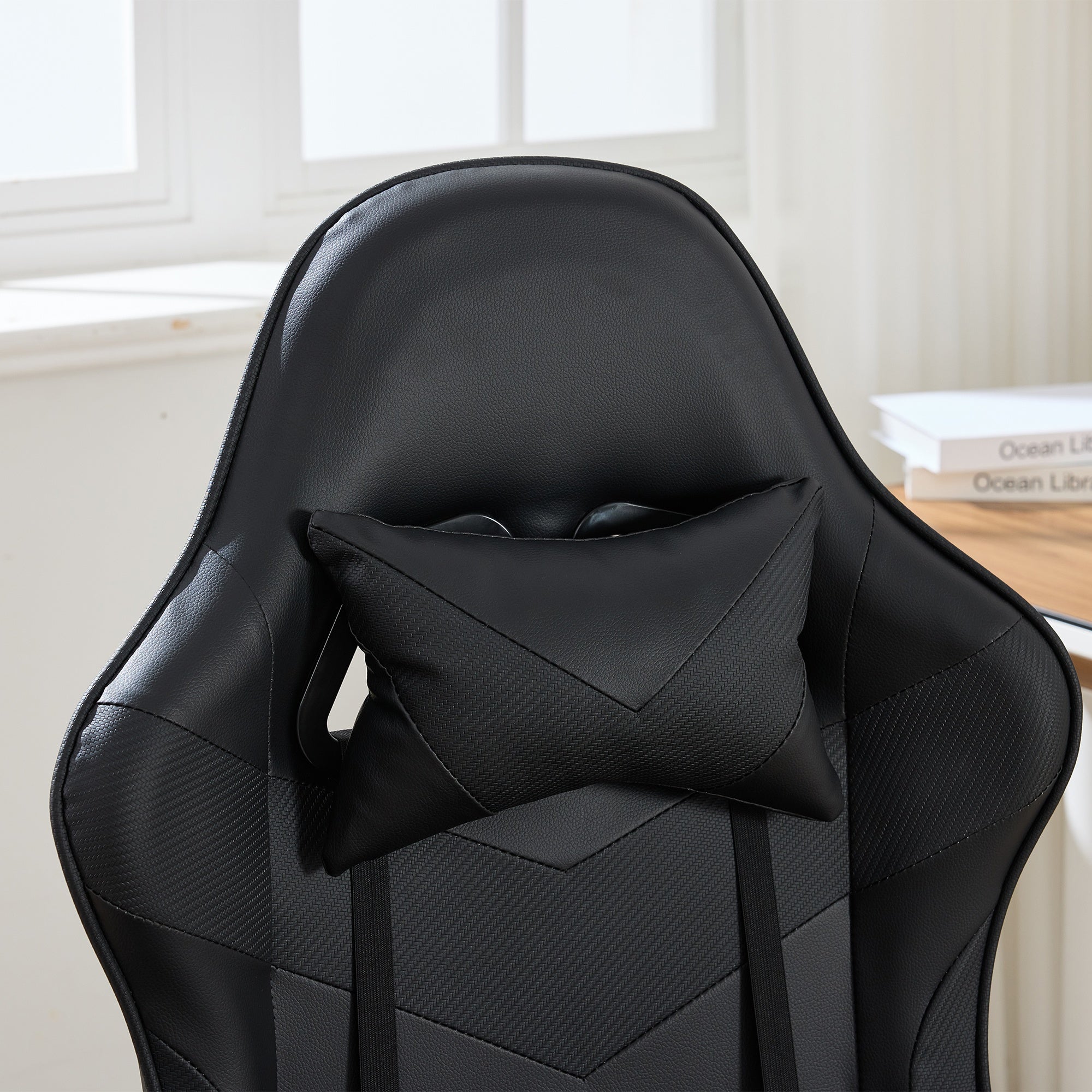 Silla gaming ergonómica estilo carreras con giro de 360°, reclinación ...