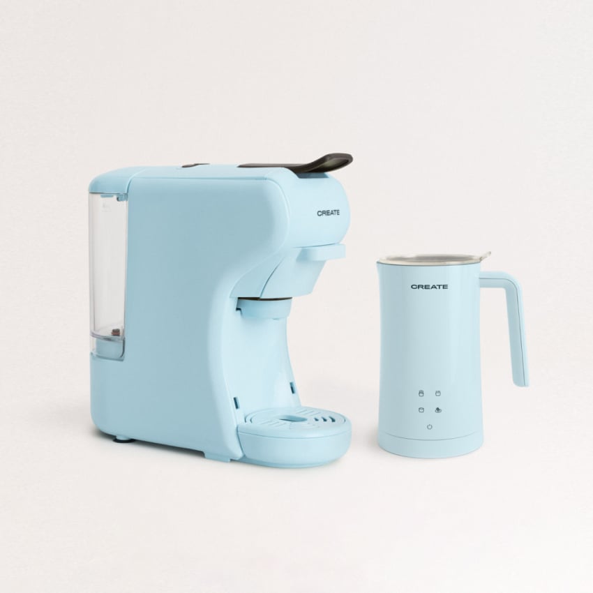 CREATE - PACK POTTS Cafetera express multicápsulas + MILK FROTHER ...