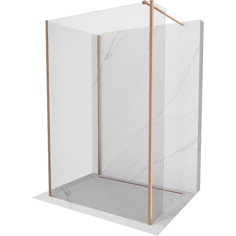 Mexen Kioto paroi de douche Walk-in 90 x 90 x 30 cm, transparent ...