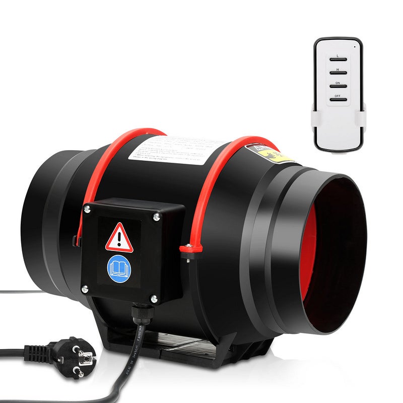 Extractor de conductos de 150 mm, extractor de aire silencioso ...