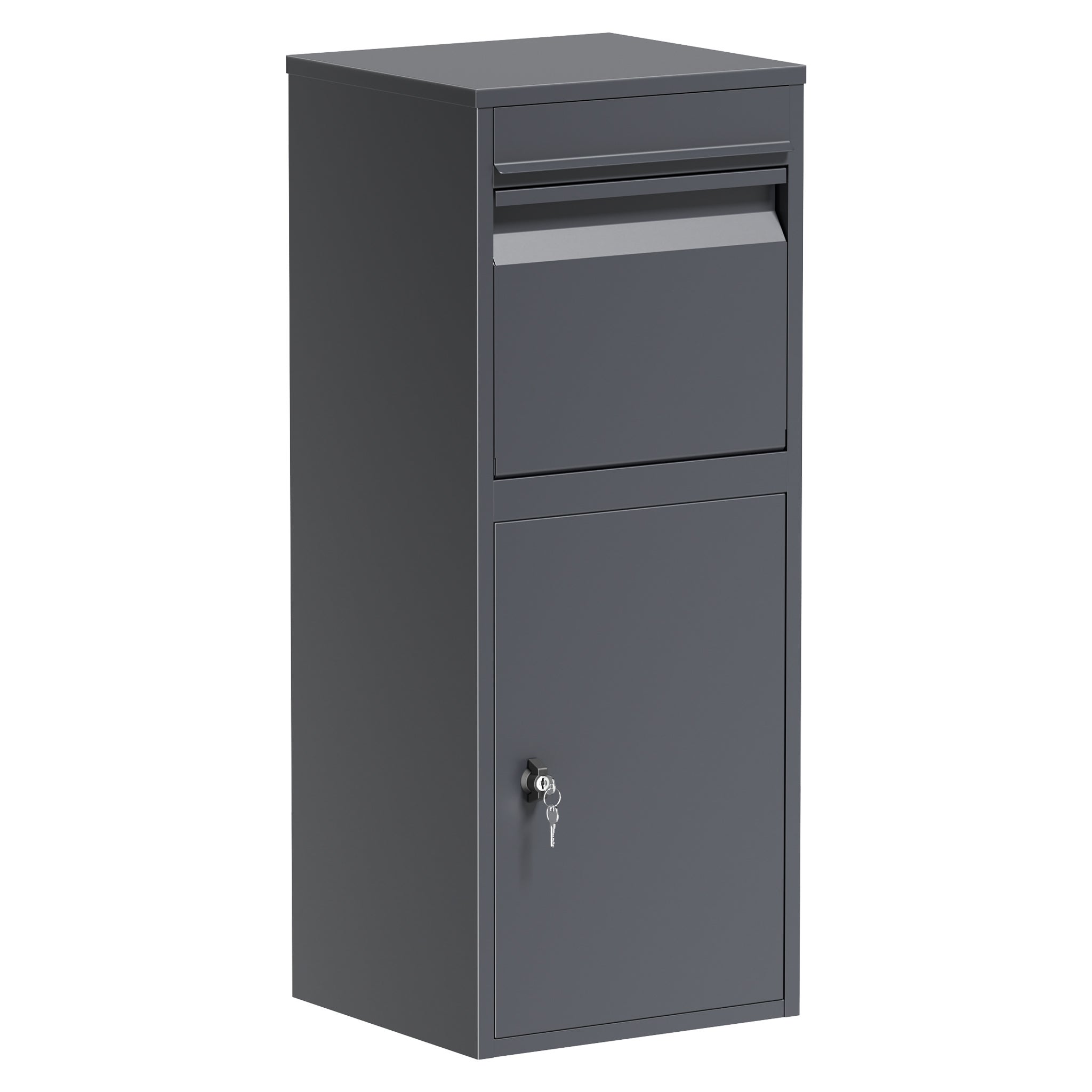 Boîte à colis anthracite 410 x 380 x 1020 mm, boîte à colis pour la ...