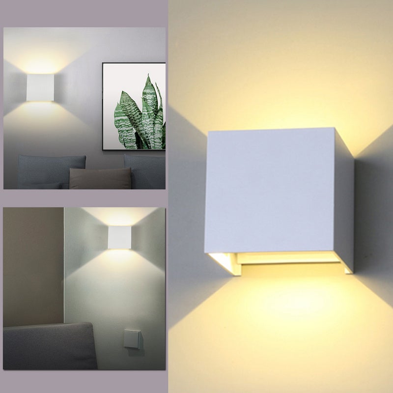 7W Applique murale LED mur lumière Up Down intérieur mur lampe ...
