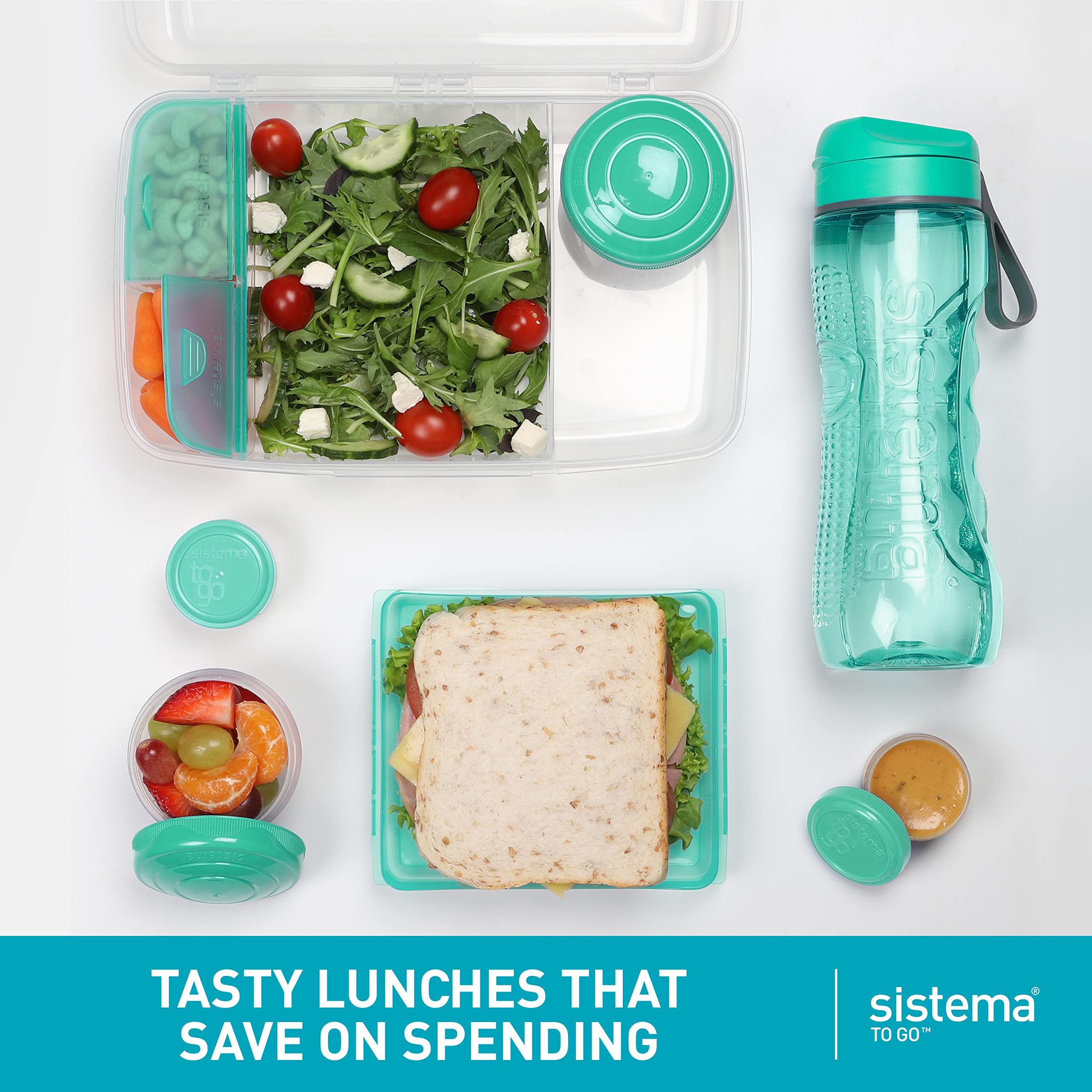 Sistema To Go Lunch box e porta pranzo | Con bottiglia per l'acqua (800 ...