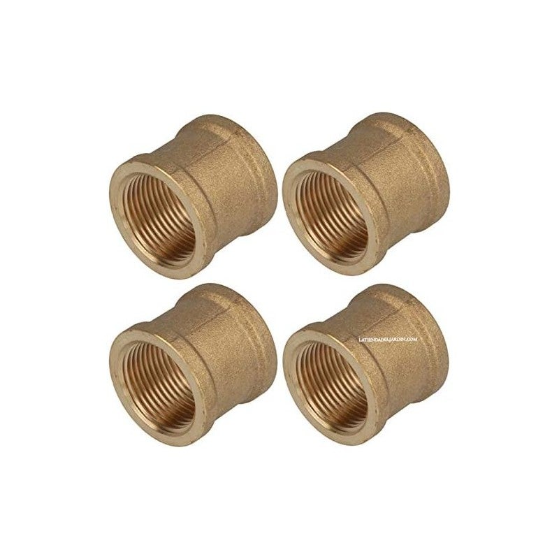 Lot de 4 Manchon Laiton 1 1/2'' fileté femelle | Accessoire en laiton ...