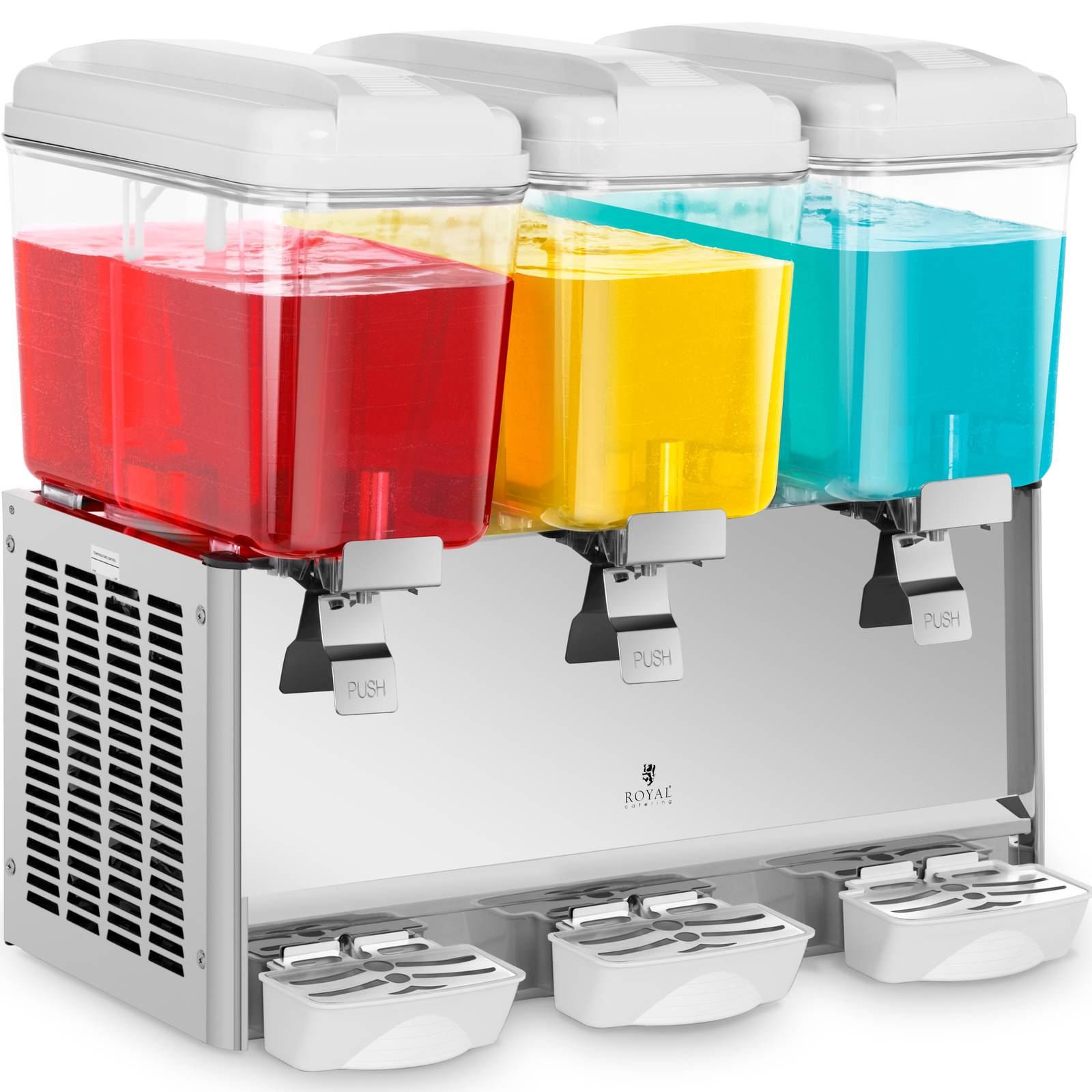 Distributeur de jus - Royal Catering - Capacité: 3 x 18 l - Puissance ...