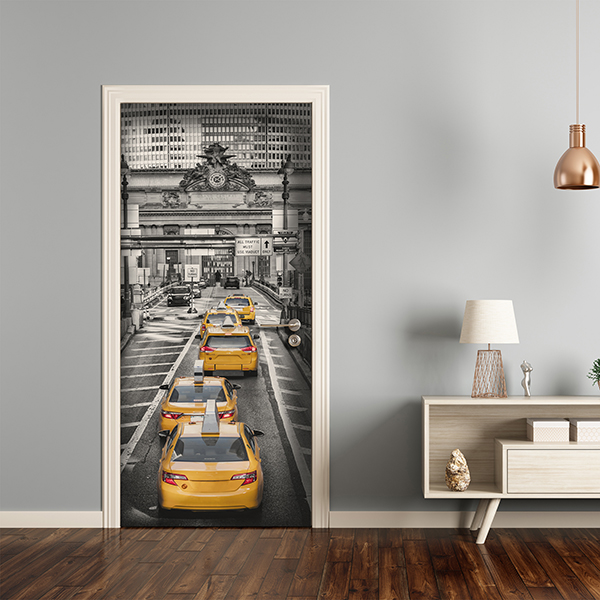 Sticker pour portes sans bulles et découpable - Manhattan 83x210cm ...