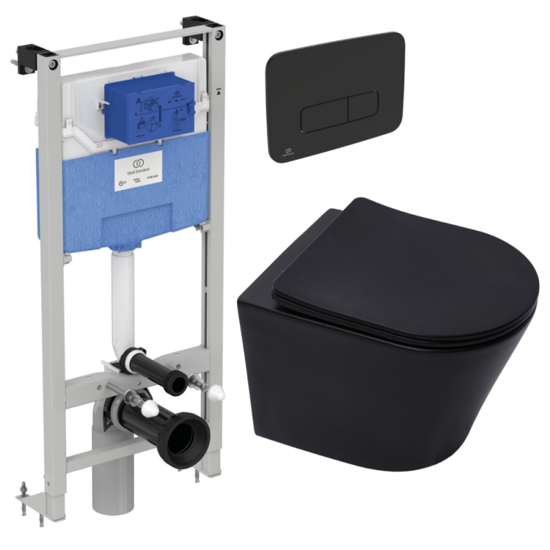 Ideal Standard Pack WC Bâti autoportant Prosys + WC SAT Infinitio sans ...
