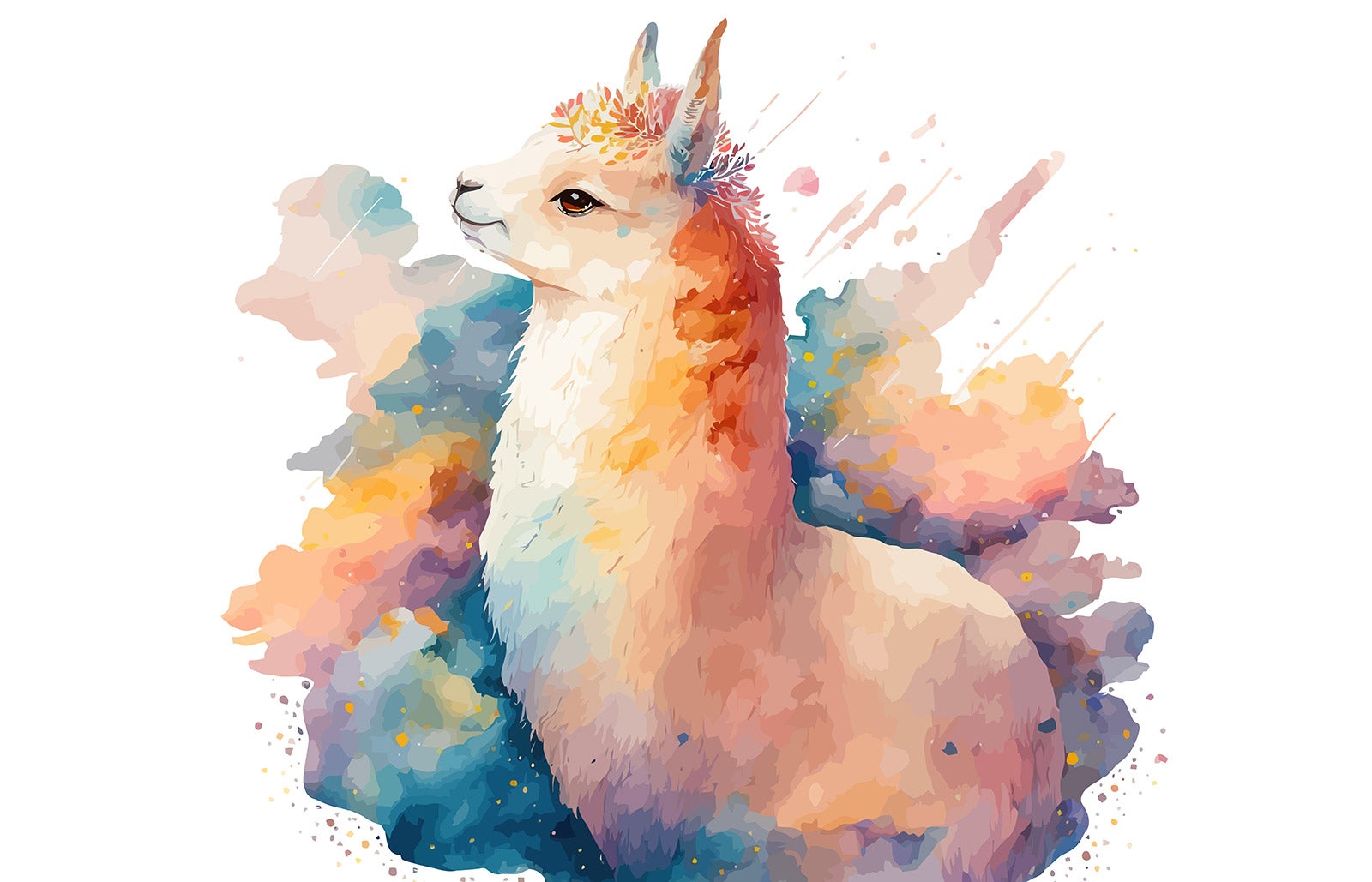 Papel pintado panorámico Infantil - Llama | Leroy Merlin