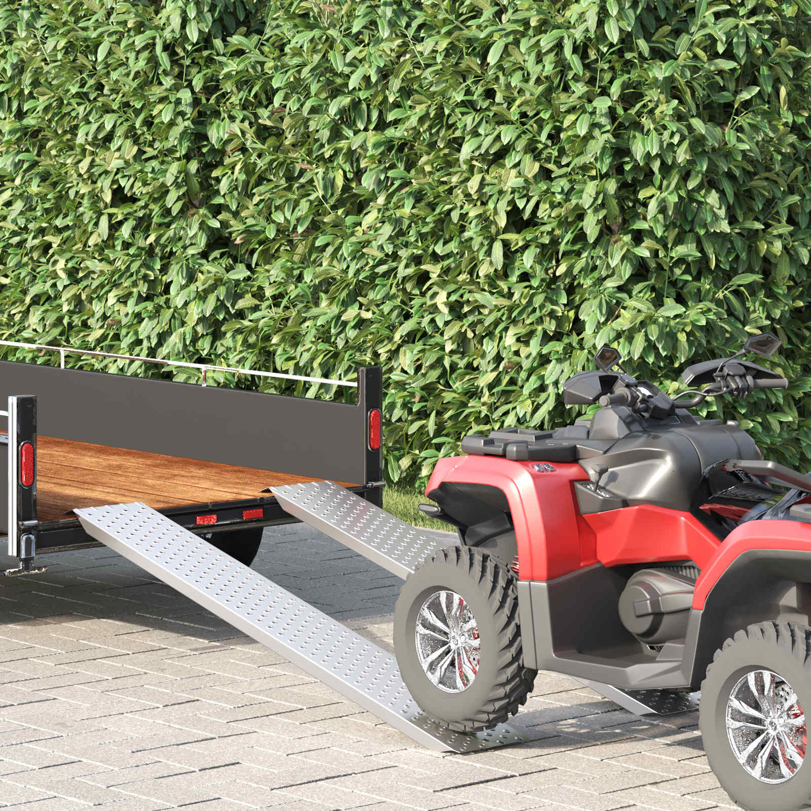 Rampe de chargement 200 kg Argent 159 x 23 x 5 cm | Leroy Merlin