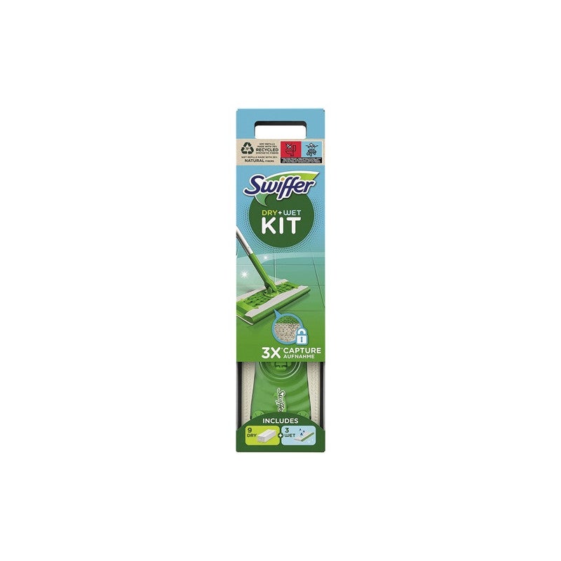 SWIFFER KIT BALAI + 9 DRY +3 WET SWIFFER - D710566 | Leroy Merlin