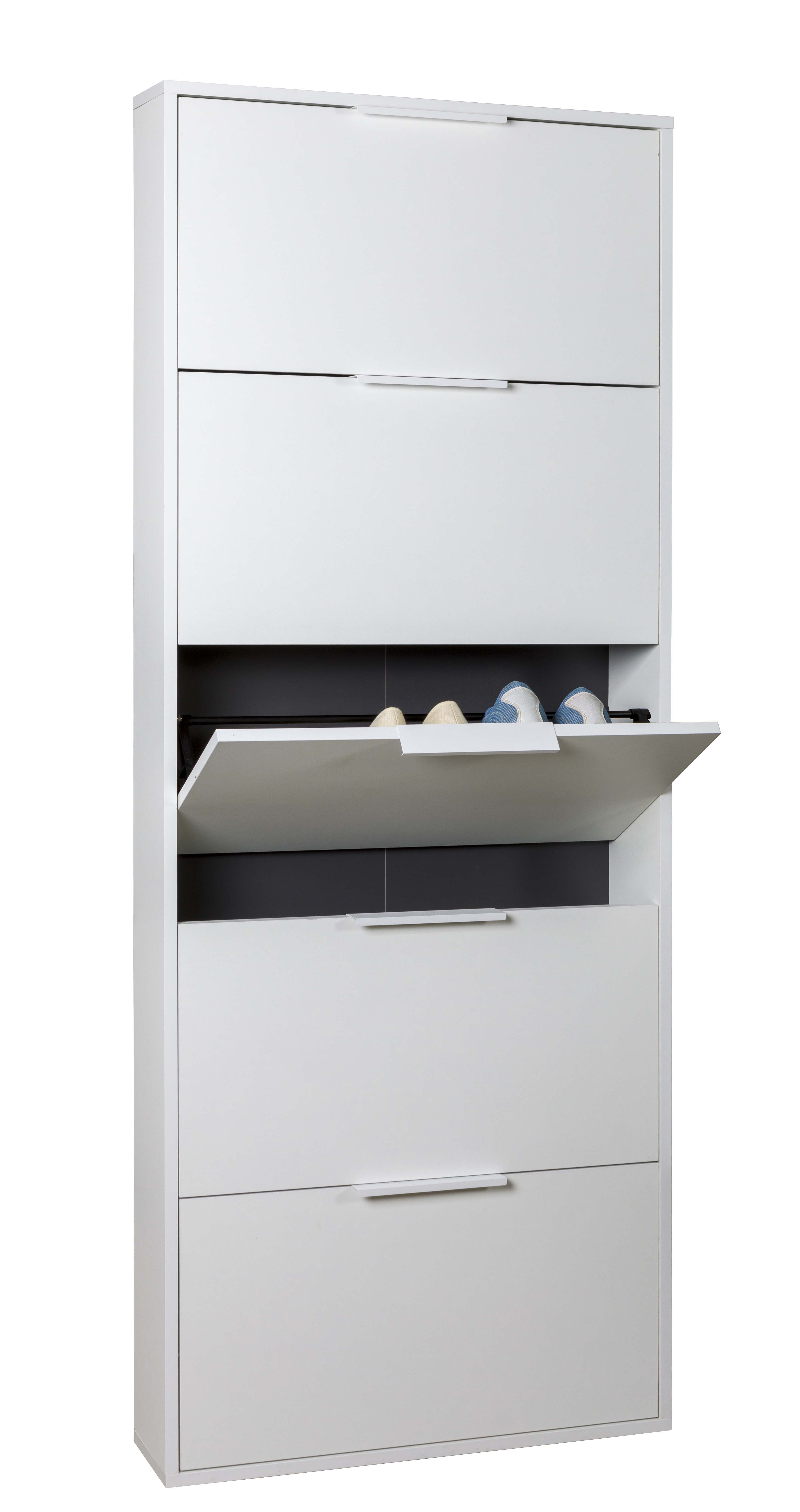 Scarpiera Slim a 5 Ribalte Bianca 65x15x174 cm | Leroy Merlin