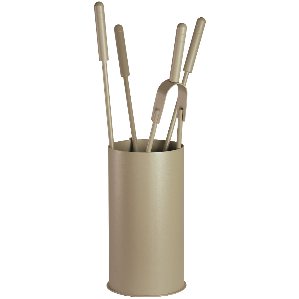 Serviteur de cheminée avec 4 accessoires Velmar Edilinox - Coloris ...