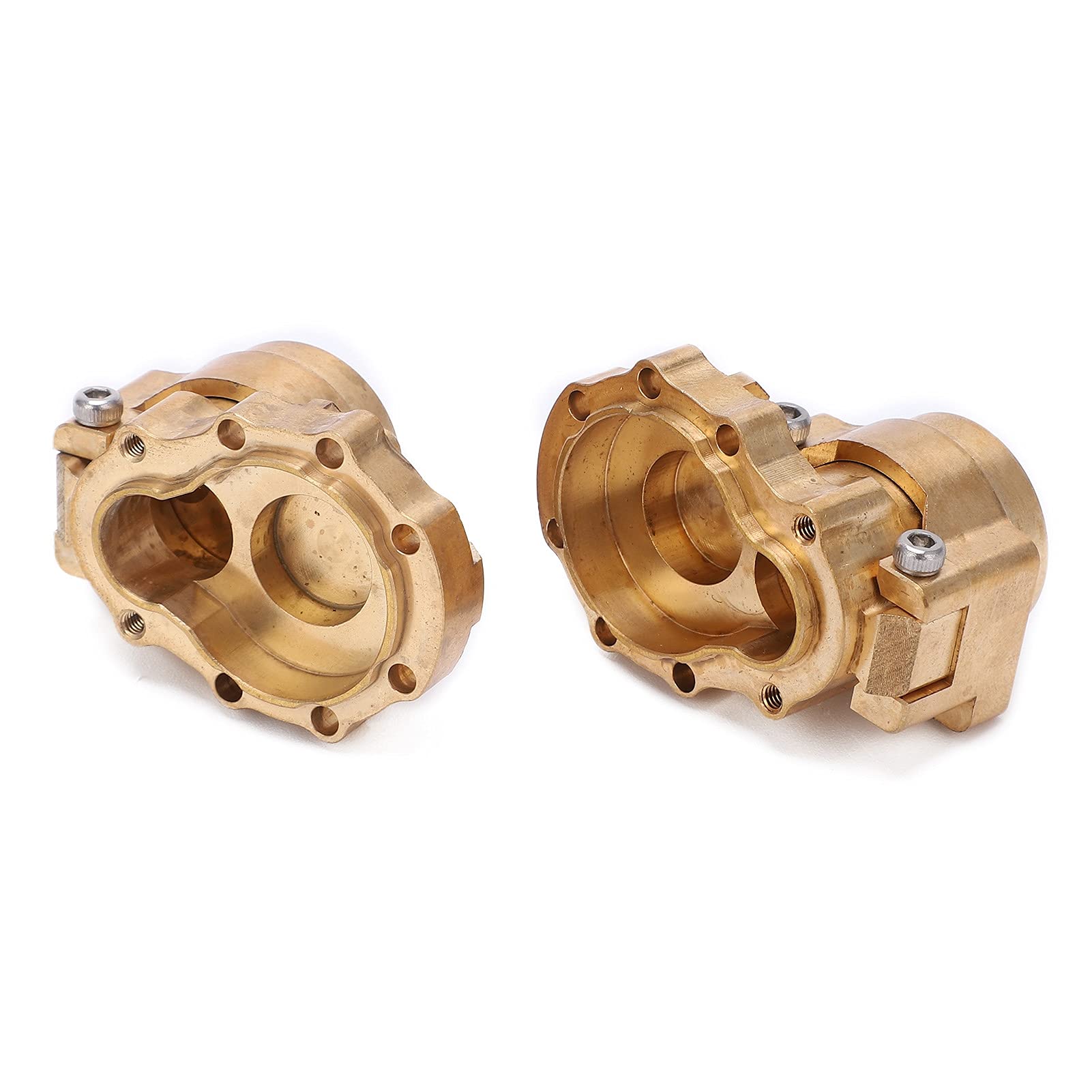 2 pièces couvercle de boîtier de portail intérieur arrière en laiton RC et supports d'essieu d ...