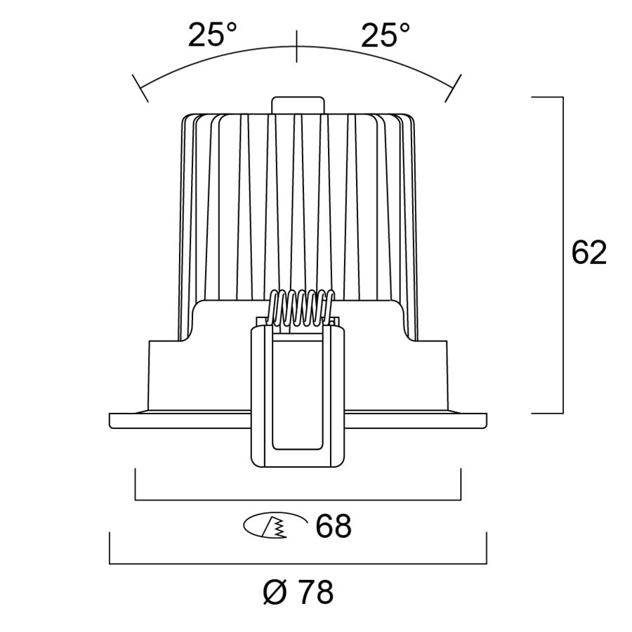Instar ECO KIT LED LUMIANCE orientable aluminium 36° 515 lm - SYLVANIA ...