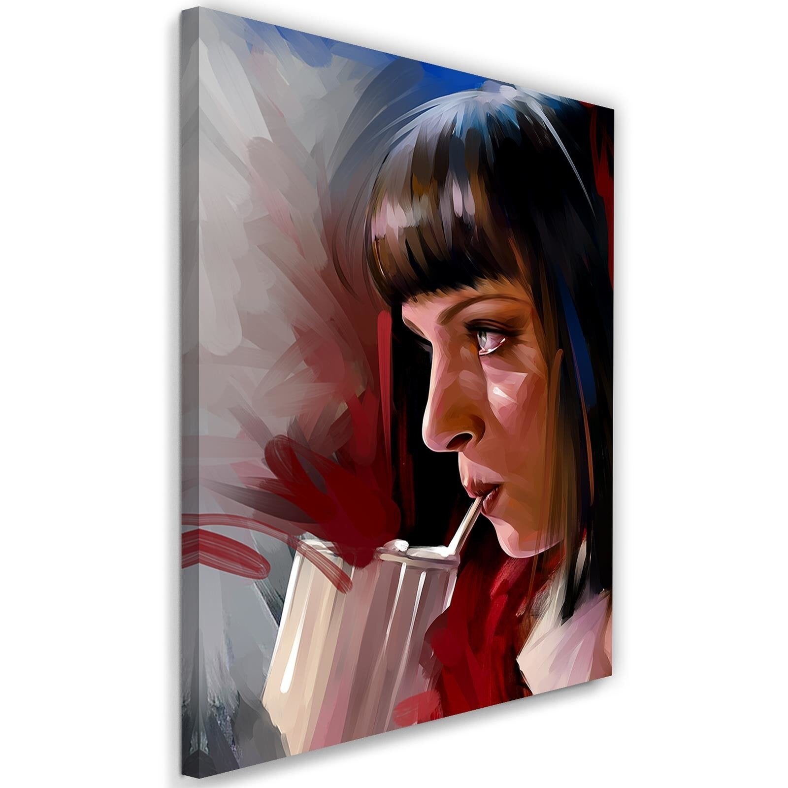 Tableau Pulp Fiction portrait de Uma Thurman - 40 x 60 cm | Leroy Merlin