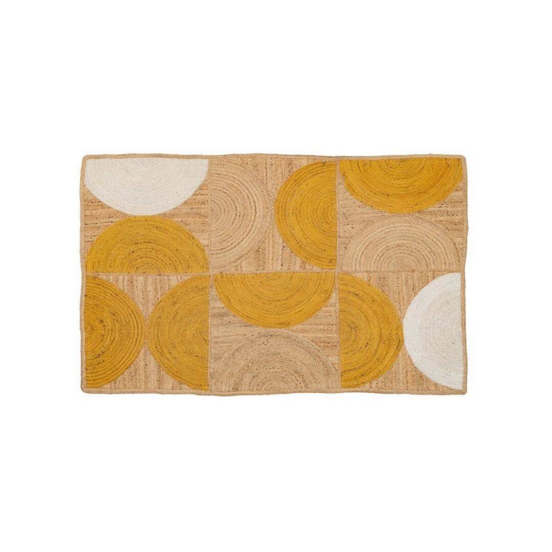 Tapis Jaune Naturel Jute 200 x 290 cm | Leroy Merlin