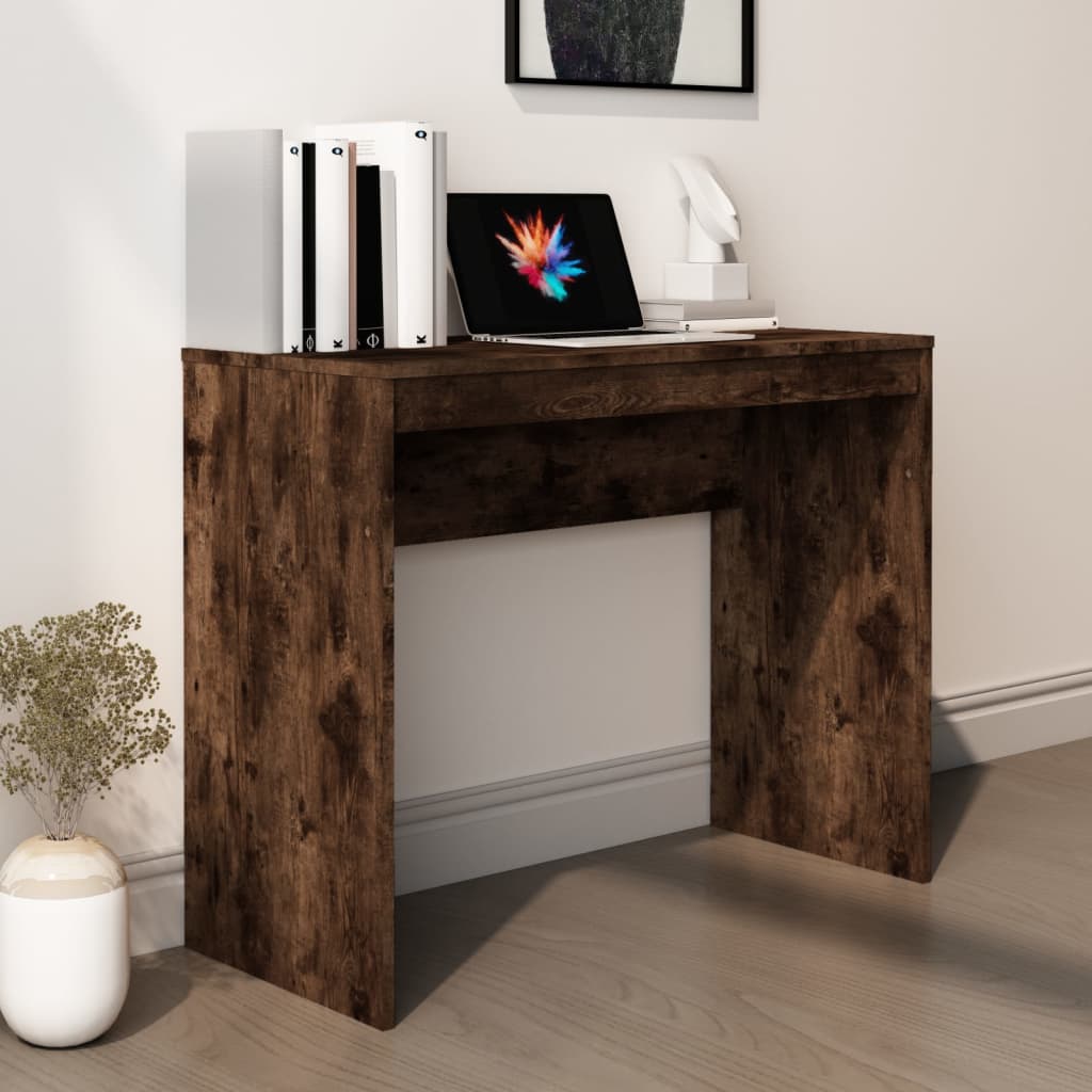 Escritorio roble ahumado 90x40x72 cm Madera contrachapada | Leroy Merlin