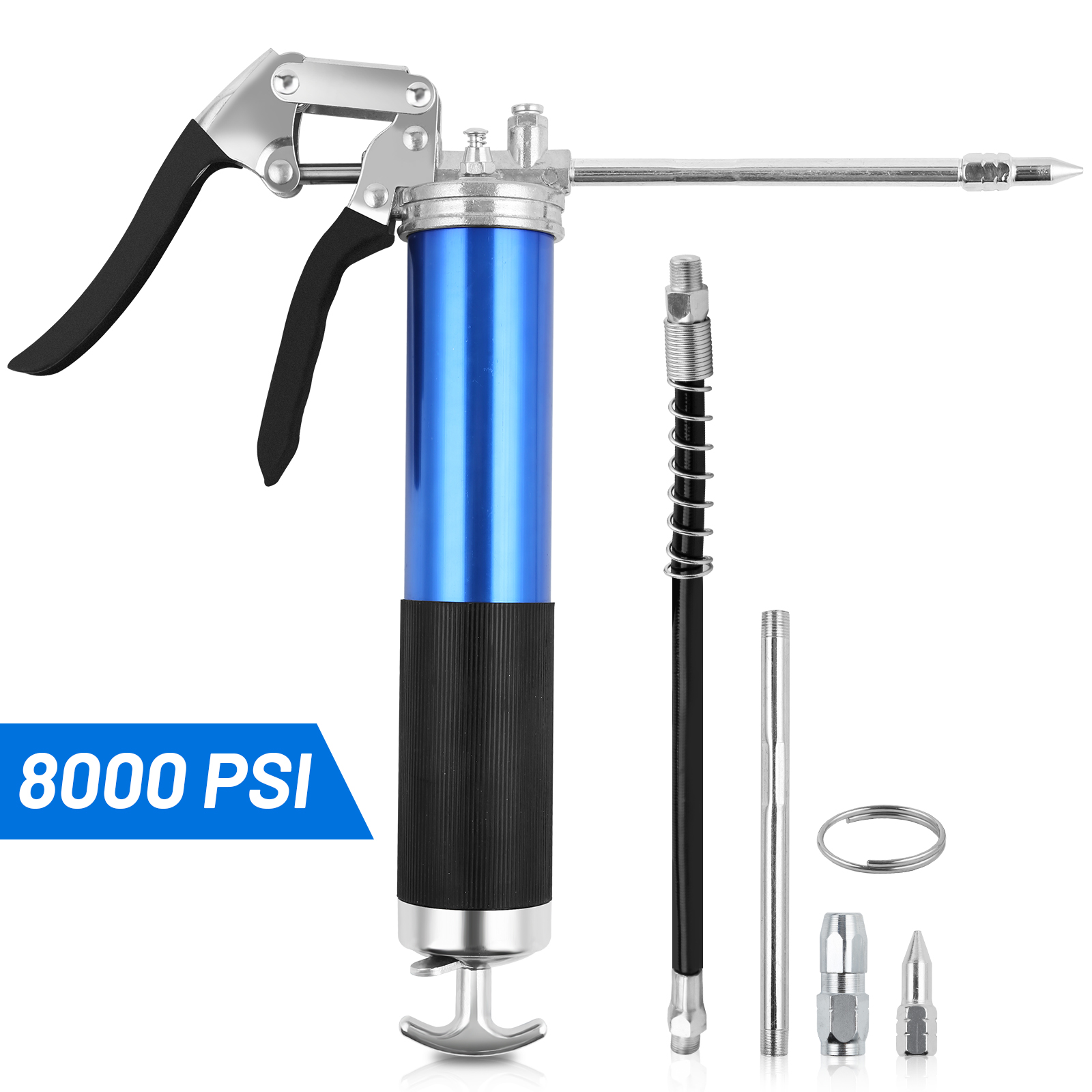 Pistola per grasso 8000psi Cartucce Pistola per grasso a cartuccia con tubo di iniezione e ...