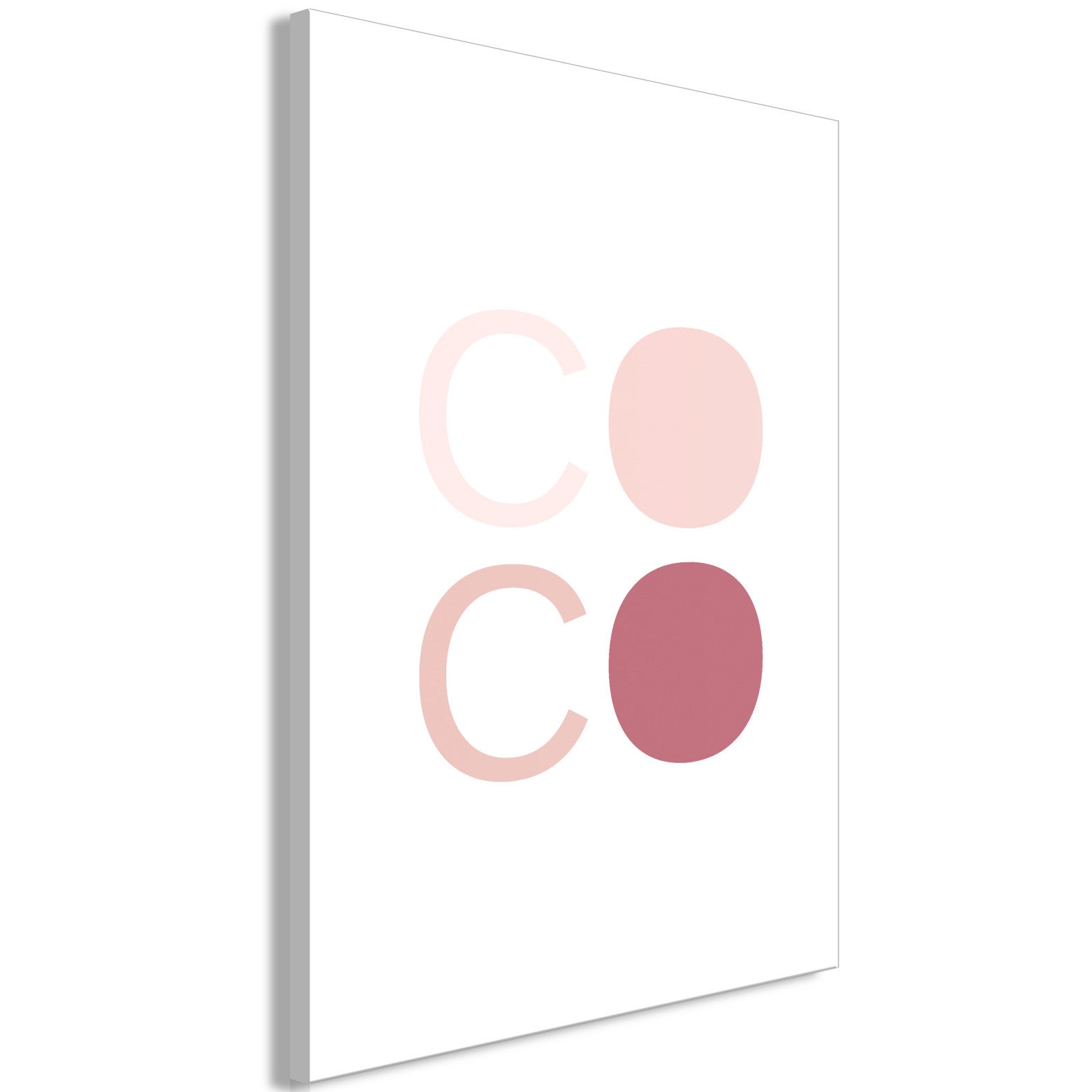 Tableau Pink Coco Partie 1 - 40 x 60 cm | Leroy Merlin