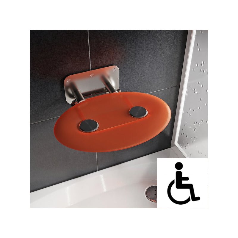 Ravak Ovo-P II-Orange siège de douche rabattable PMR pour cabine de ...