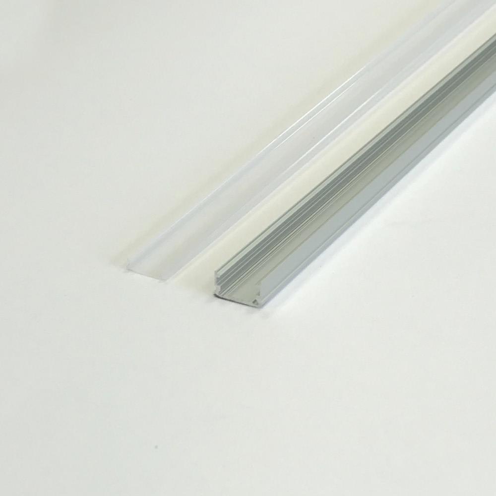 Perfil de aluminio para cubierta de cinta LED blanca opaca - Unidad / 1 ...