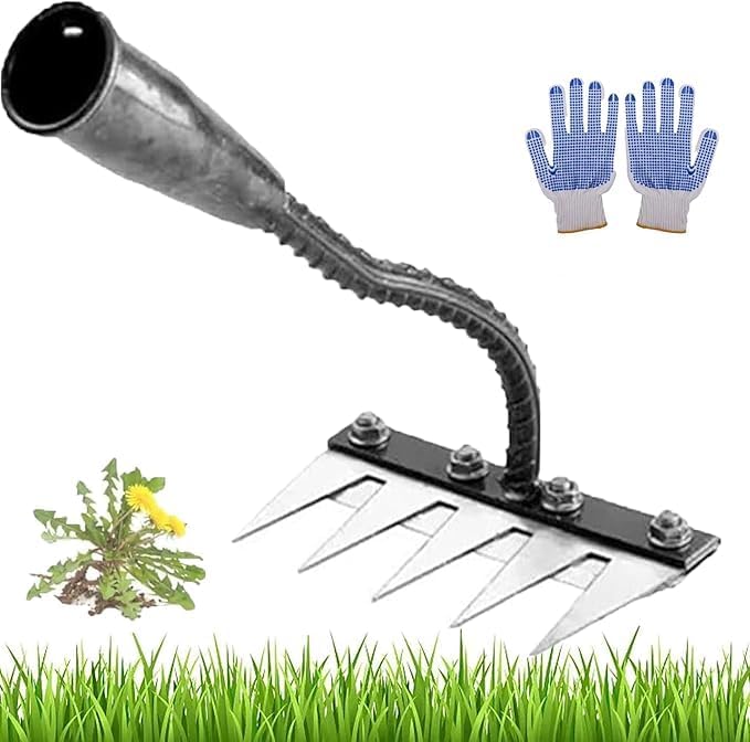 Rateau De DéSherbage avec Manche,Outil De Desherbage,RâTeau De Jardin ...
