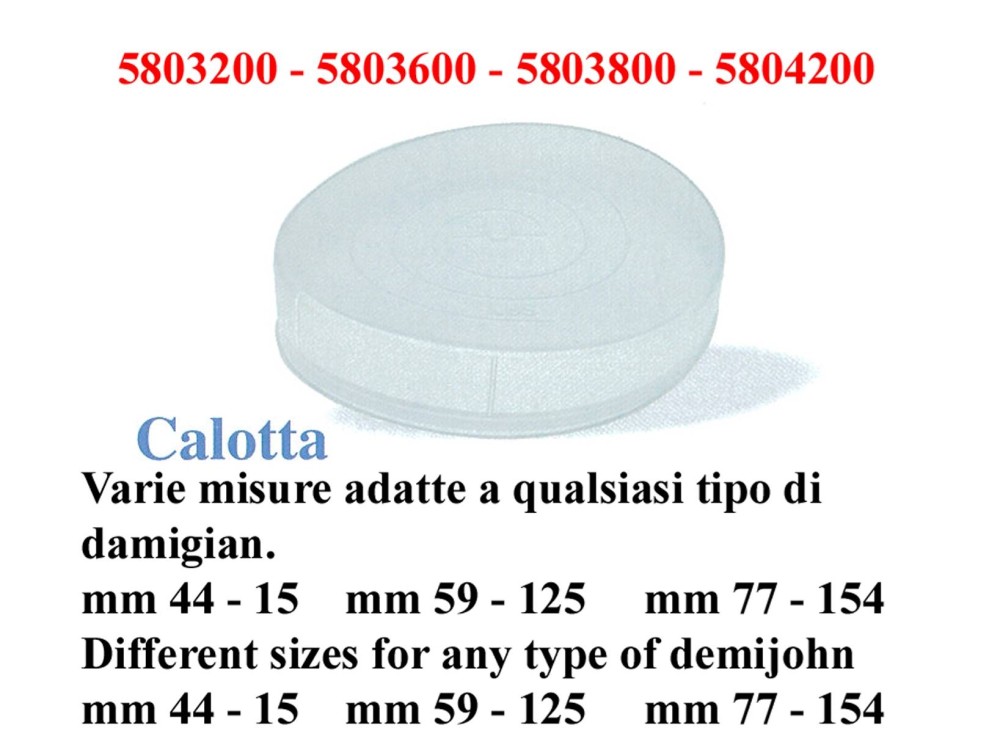 Paquete de 100 tapas para damajuana marca Stefanplast Lt 5 | Leroy Merlin