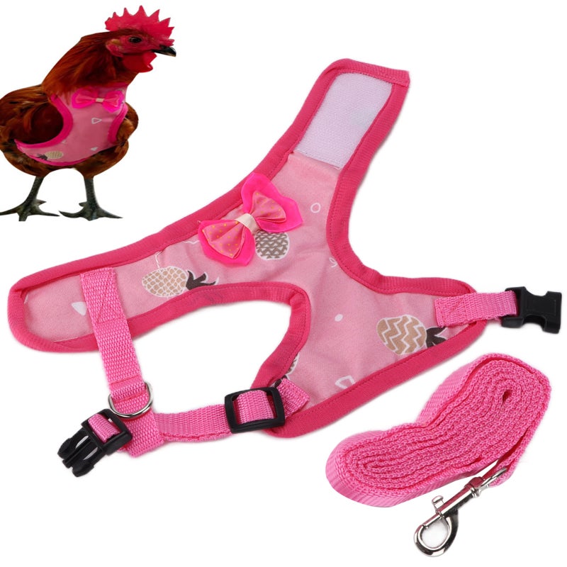 Correa para pollo, arnés para gallo y gallina, talla S, color piña rosa ...