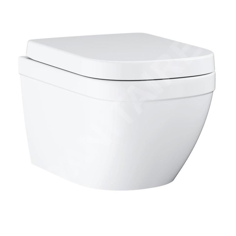 Grohe Euro Ceramic - WC suspendu avec abattant softclose, rimless ...