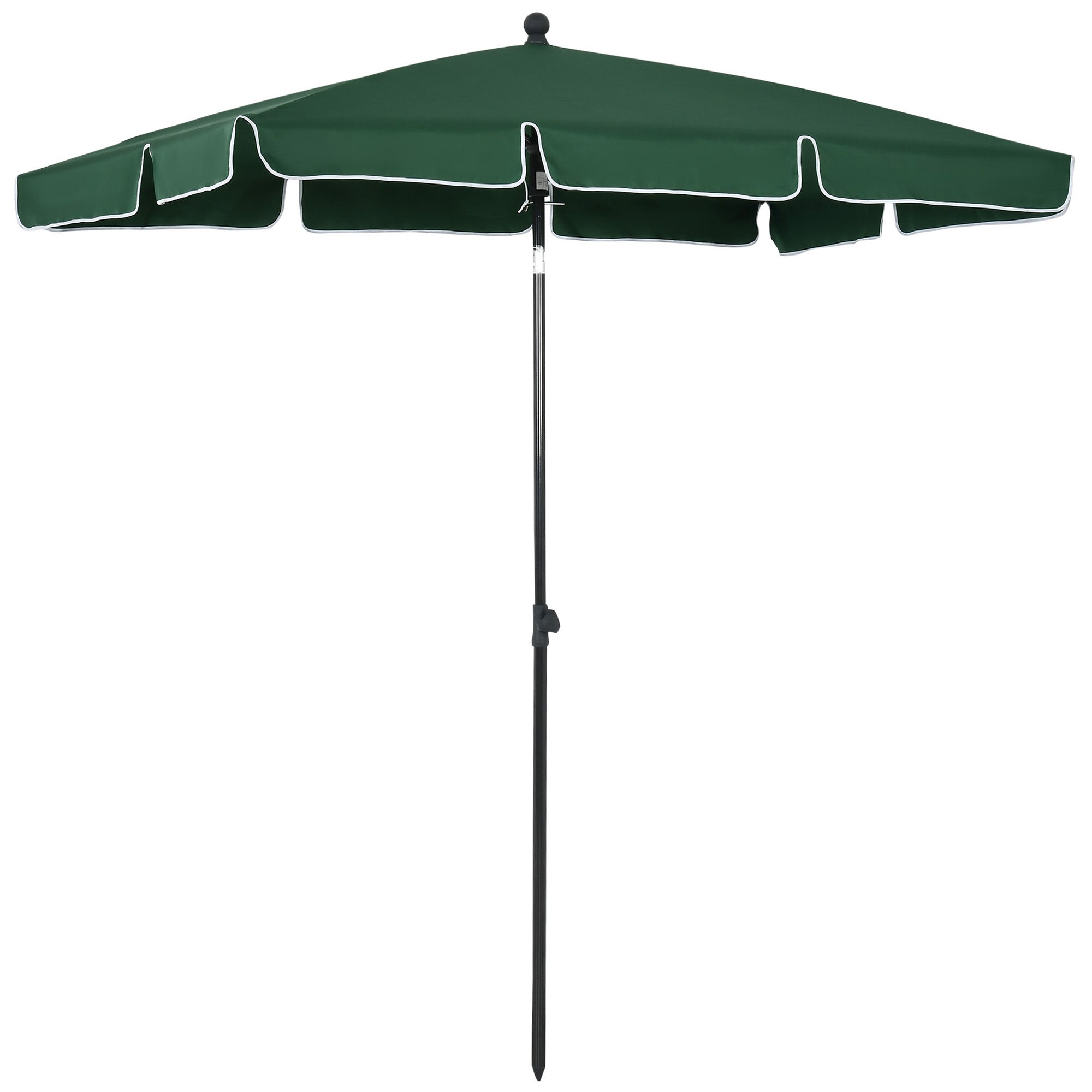 Parasol de terrasse en alu 198x130x245 cm, rectangulaire, avec fonction ...