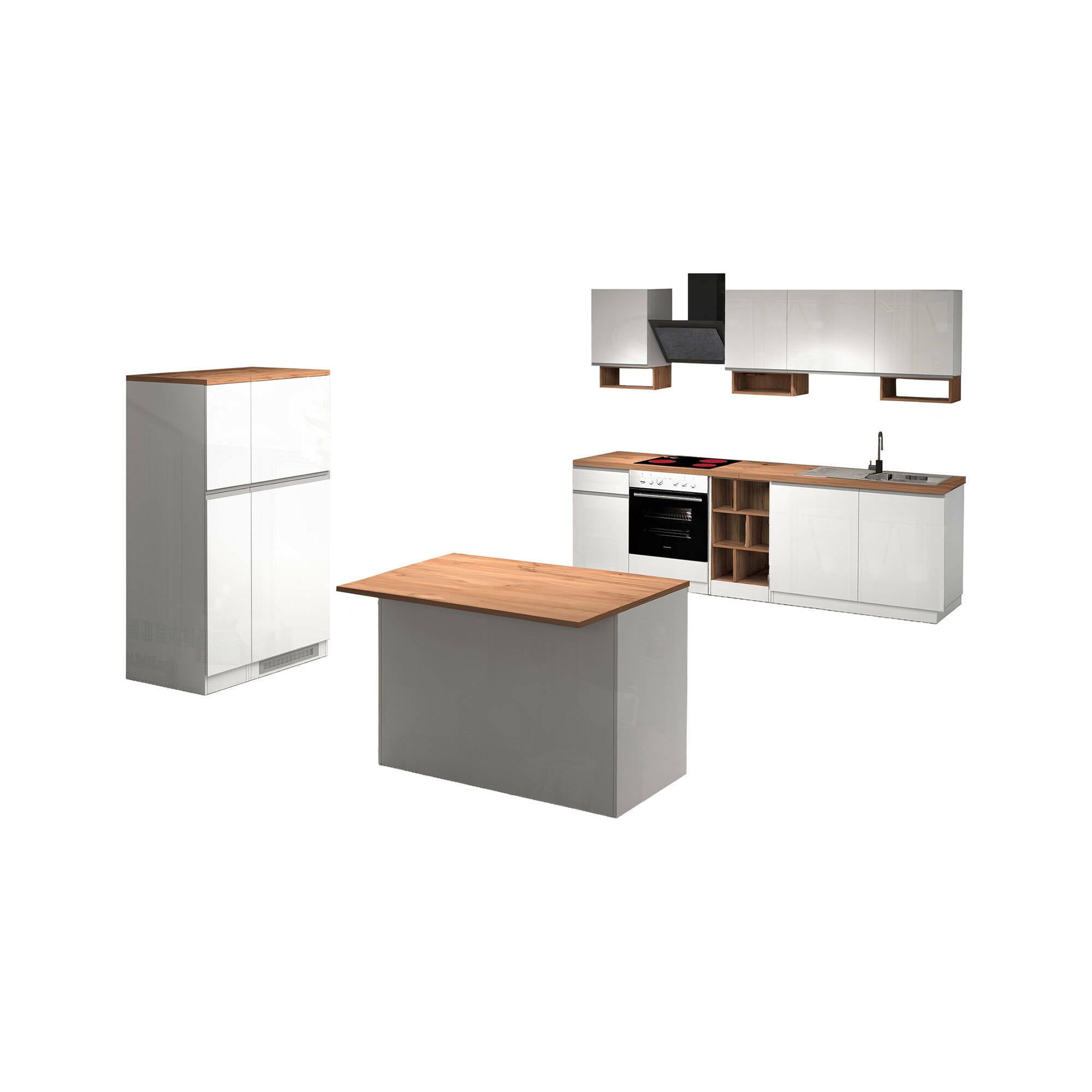Cocina completa Daquilant, Conjunto de cocina modular, Cocina modular ...