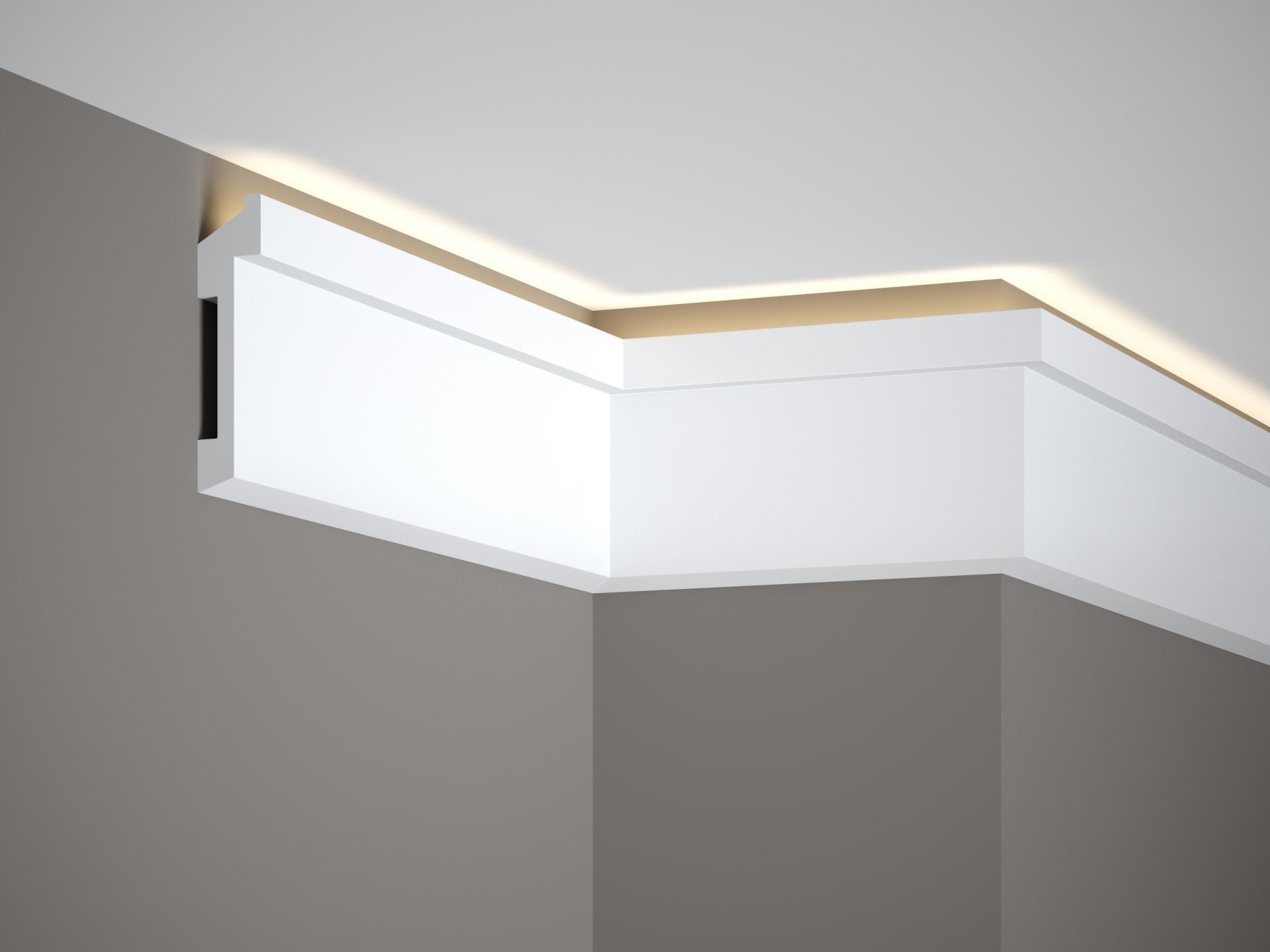 Corniche plafond pour LED SMD025 - 200 x 11 x 2,7cm (L x h x p) | Leroy ...