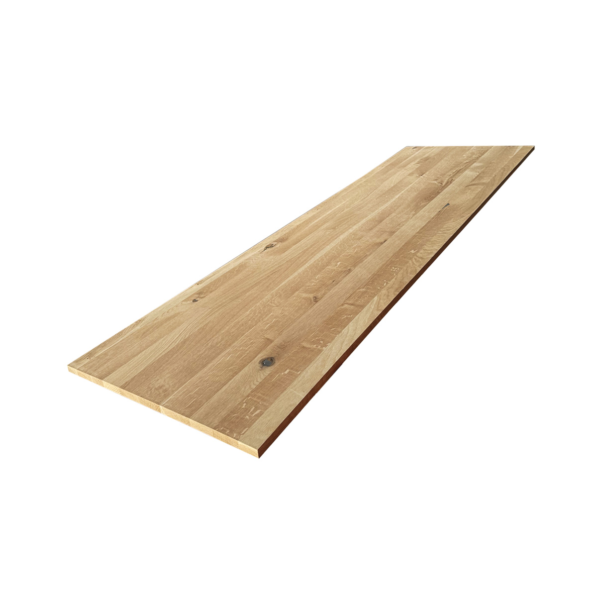 Tablette Chêne Rustique bois massif pleines lames, L.200 x l.60 cm, Ep ...