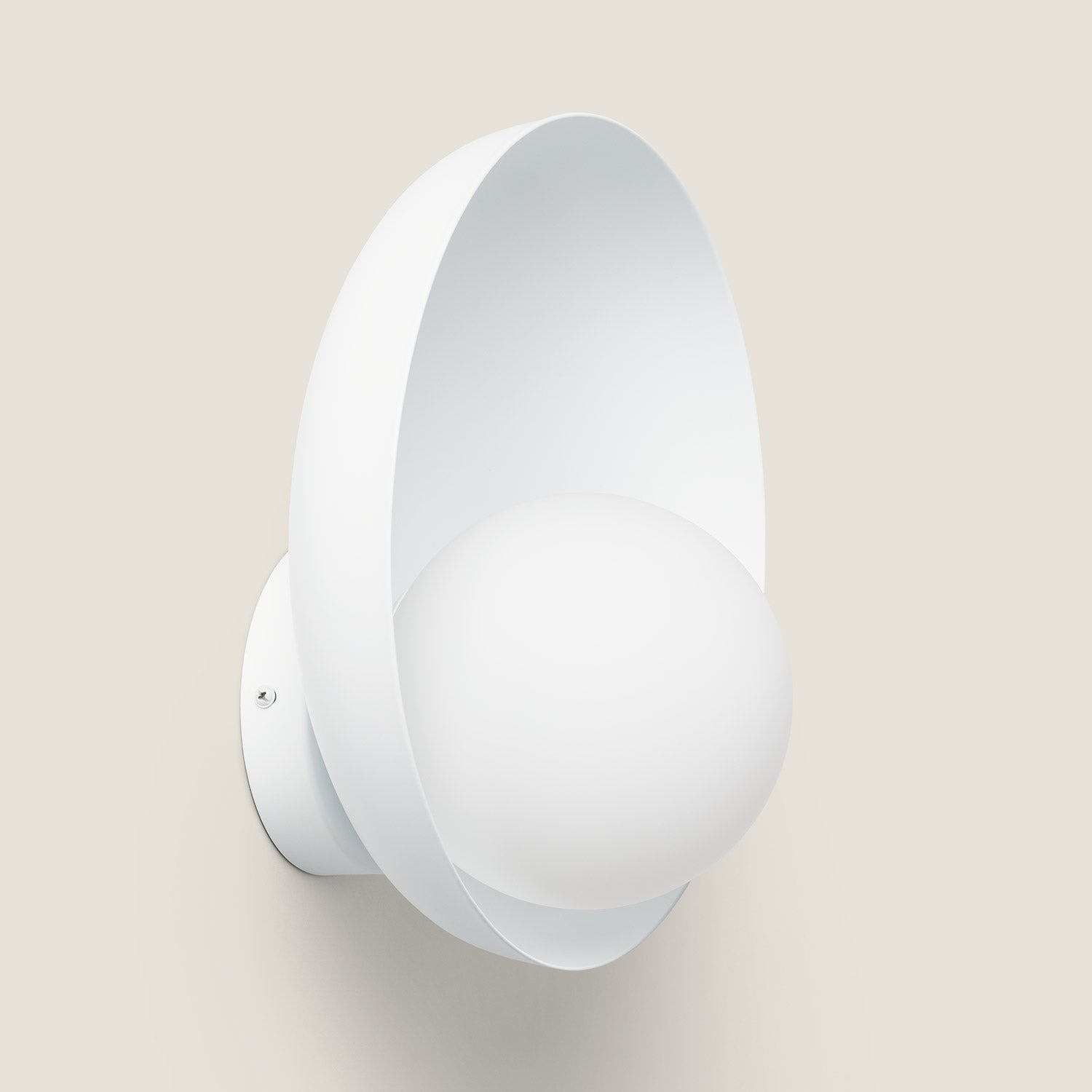 Ledkia - Aplique de Pared Metal y Cristal Bera, Blanco, Cristal,Metal ...