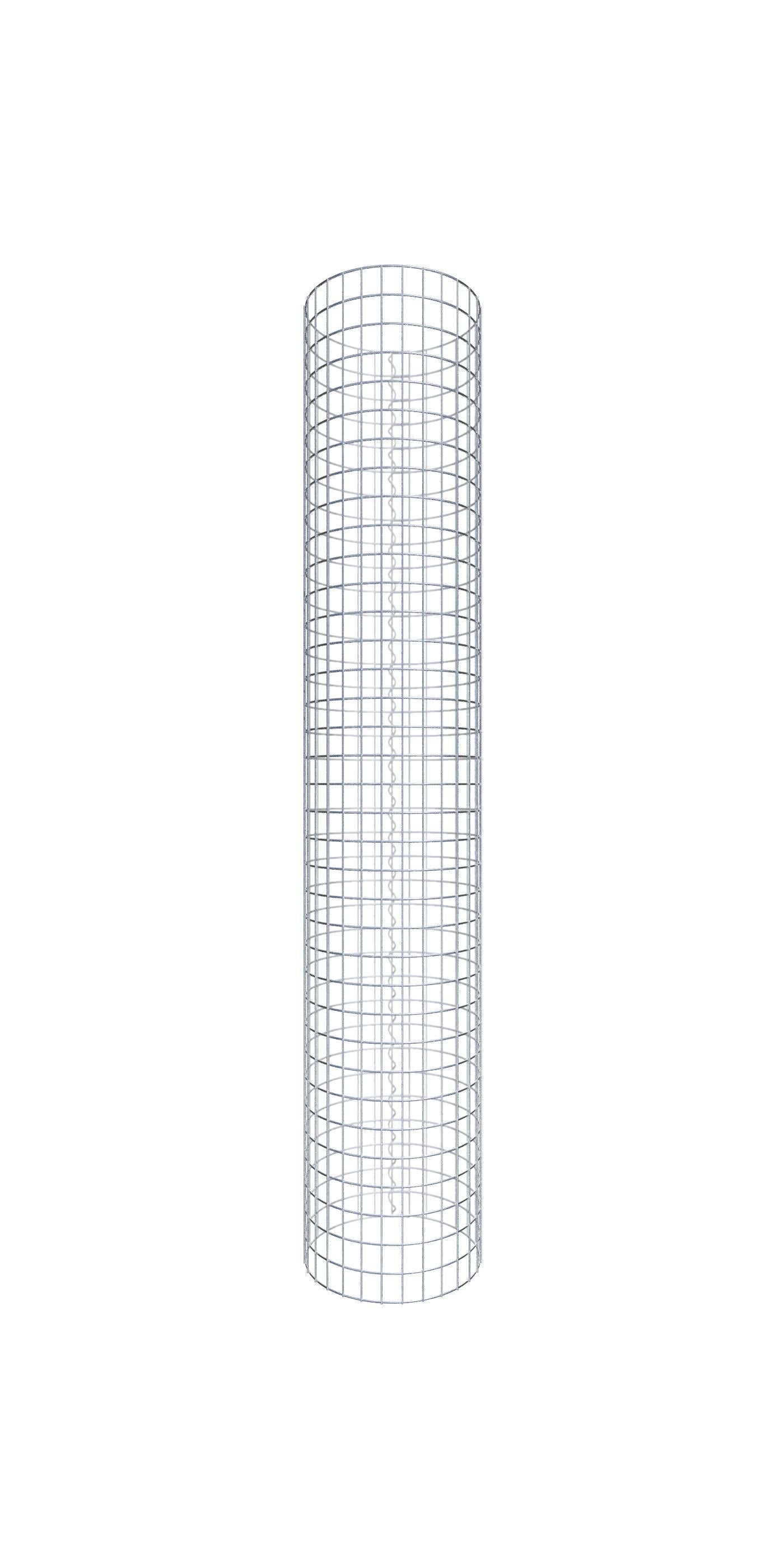 Colonne de gabion ronde, diamètre 47 cm, maille 5 x 5 cm - Hauteur : 180 cm - Diamètre du fil 4 ...