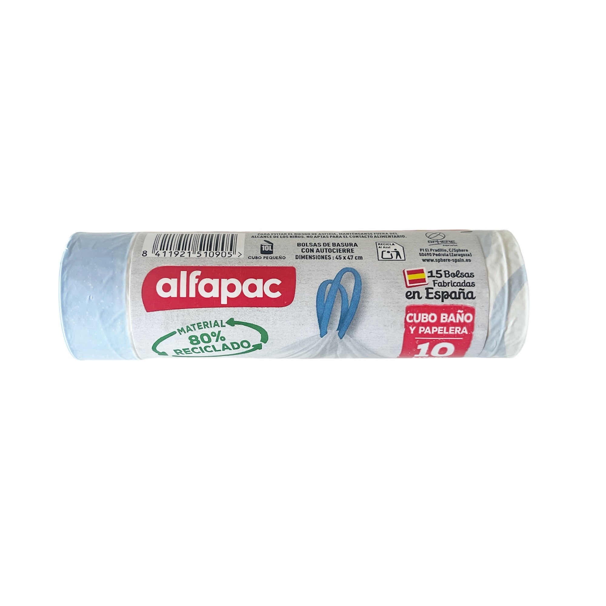 Pack de 40 Rouleaux de 15 sacs poubelle auto-scellants de 10L | Leroy ...