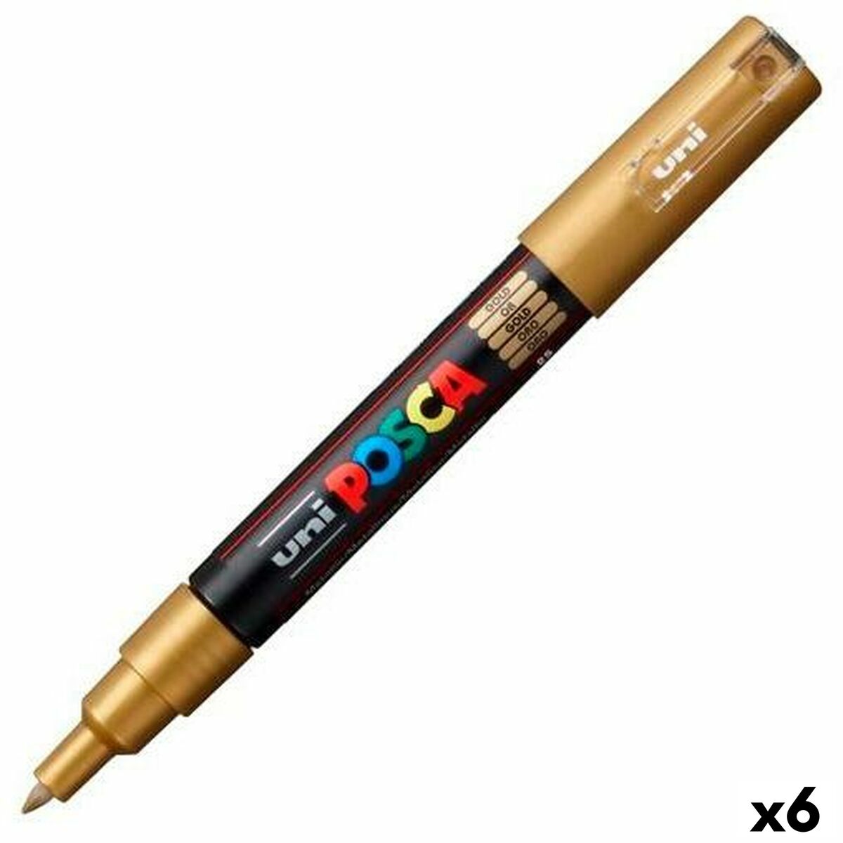 Rotuladores POSCA PC-1M Dorado (6 Unidades) | Leroy Merlin