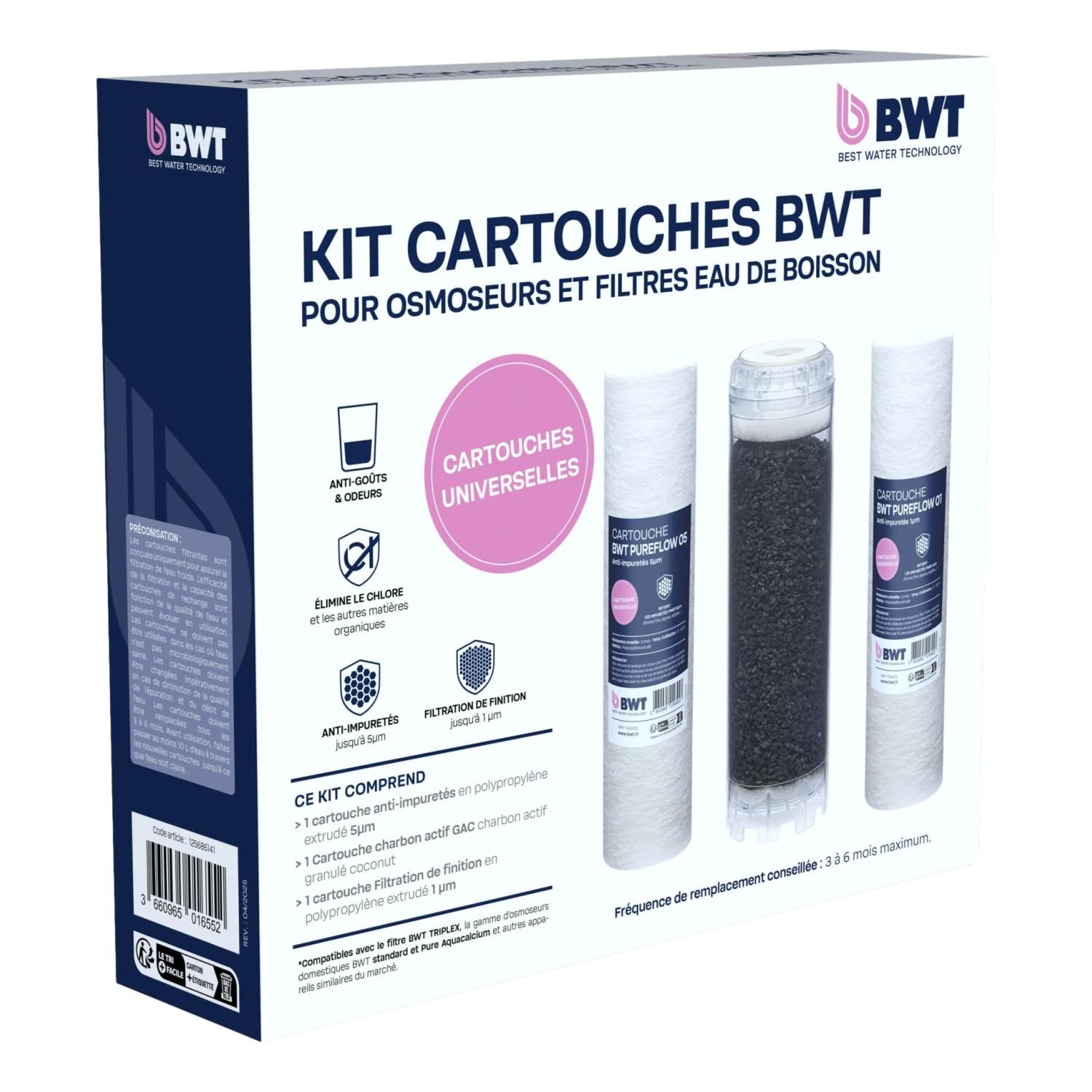 Paquete de cartuchos Triplex - BWT - Paquete Triplex - Prefiltración ...