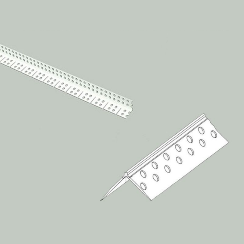 Cornière angle droit flexible PVC perforée – Pladur- 25x25mm - 3ml ...