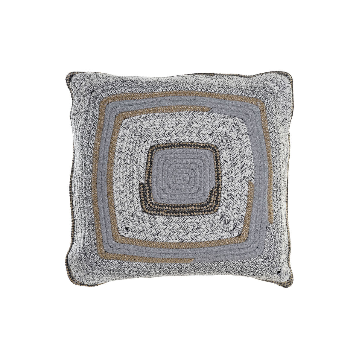 Coussin DKD Home Decor Naturel Gris 40 x 10 x 40 cm Boho | Leroy Merlin