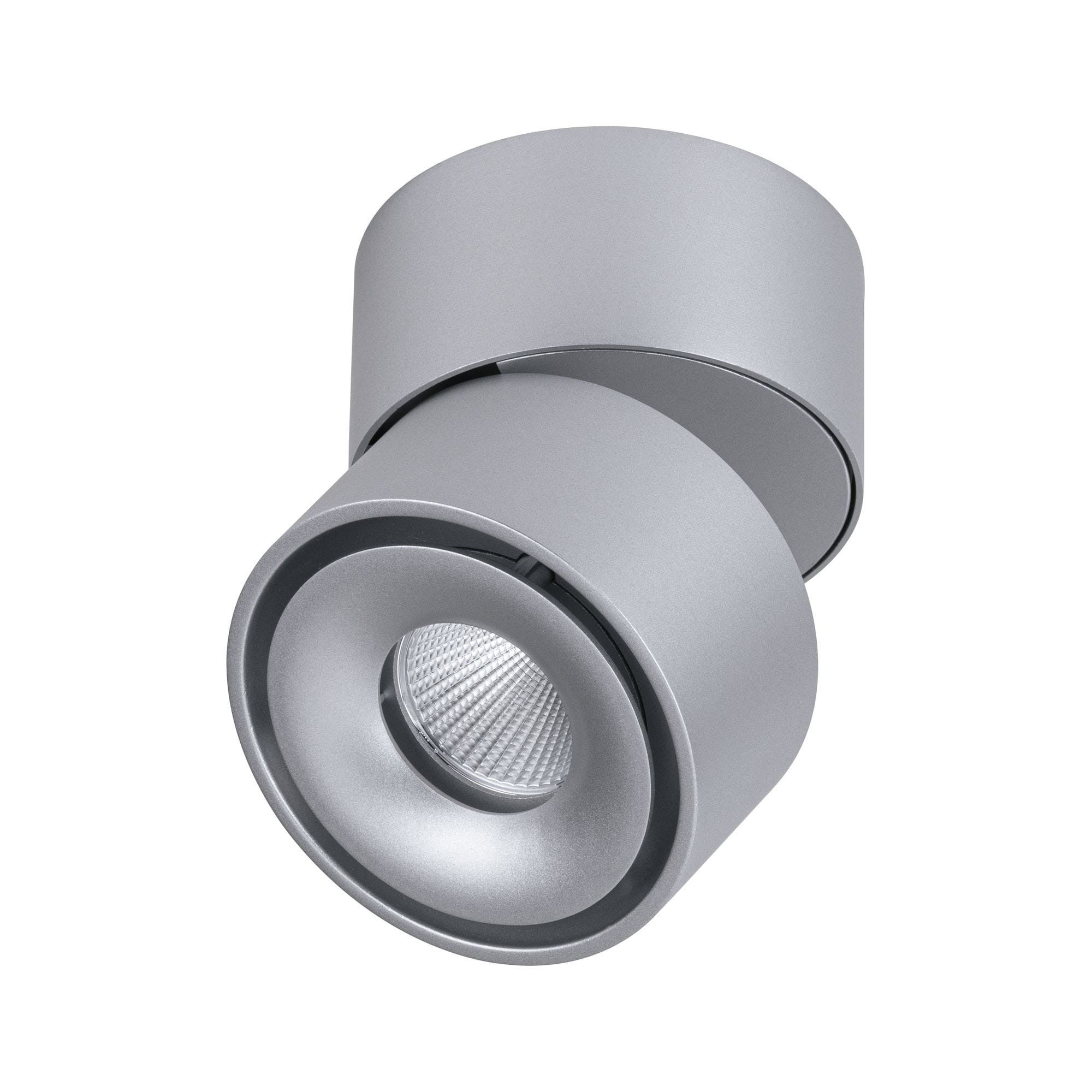 Plafonnier LED Spircle 78mm 8W 550lm 230V 3000K Chrome mat | Leroy Merlin