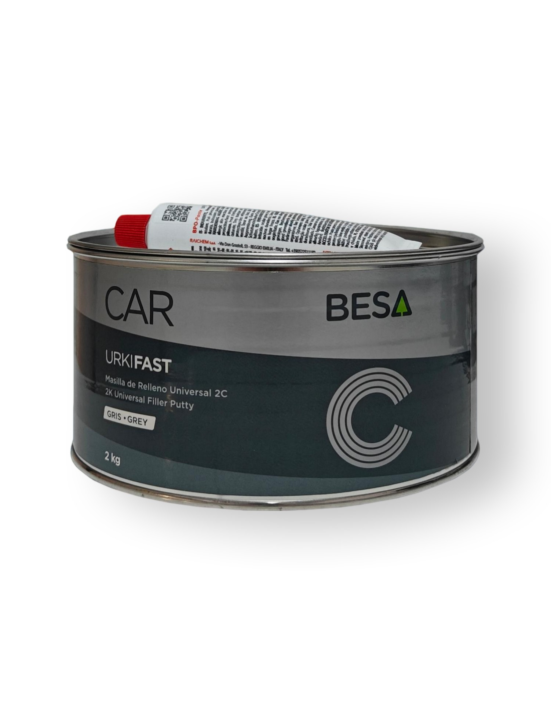 Masilla Poliéster Universal 2C Gris Urkifast 2 Kg | Leroy Merlin