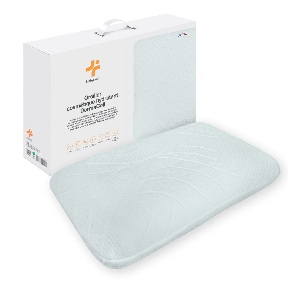 Oreiller cosmétique hydratant ergonomique mémoire de forme ...