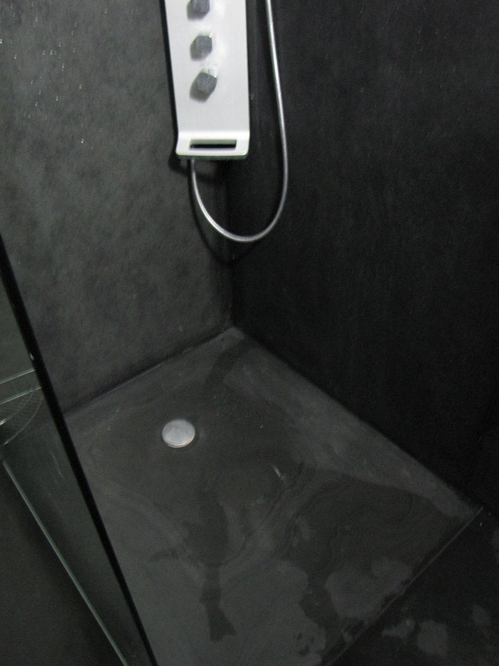 Bac à Douche Ardoise NATURELLE noire 160x90x3 cm | Leroy Merlin