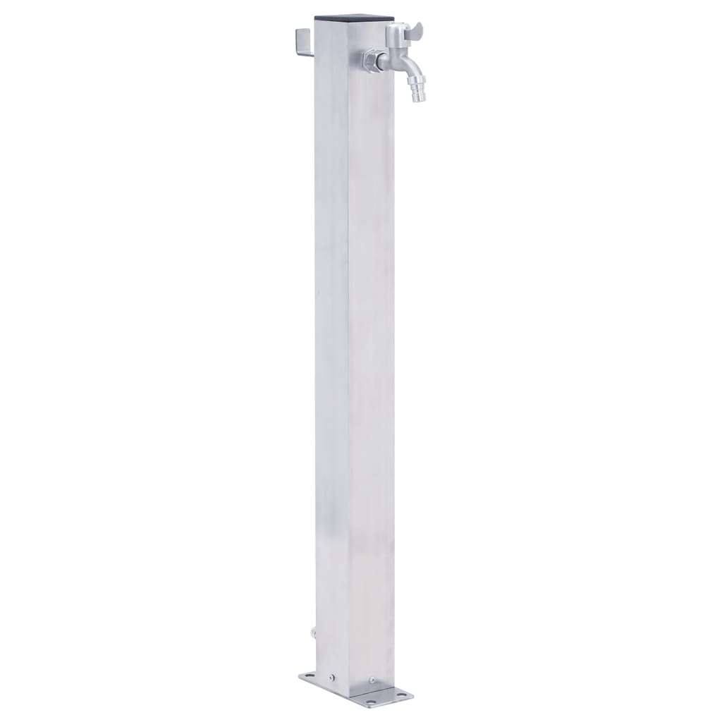 Fontana da giardino quadrata in acciaio inox da 80 cm – ComfortXL ...